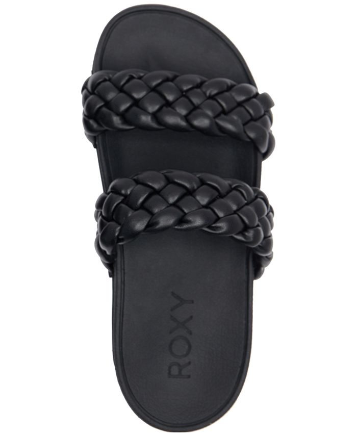 Roxy Women's Slippy Braided Slip On Slide Sandals - Macy's