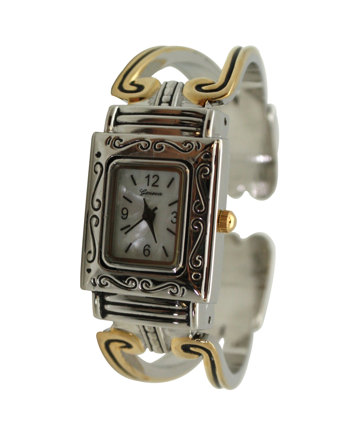 Click here for Olivia Pratt Two Tone Swirl Details Bangle Women W... prices