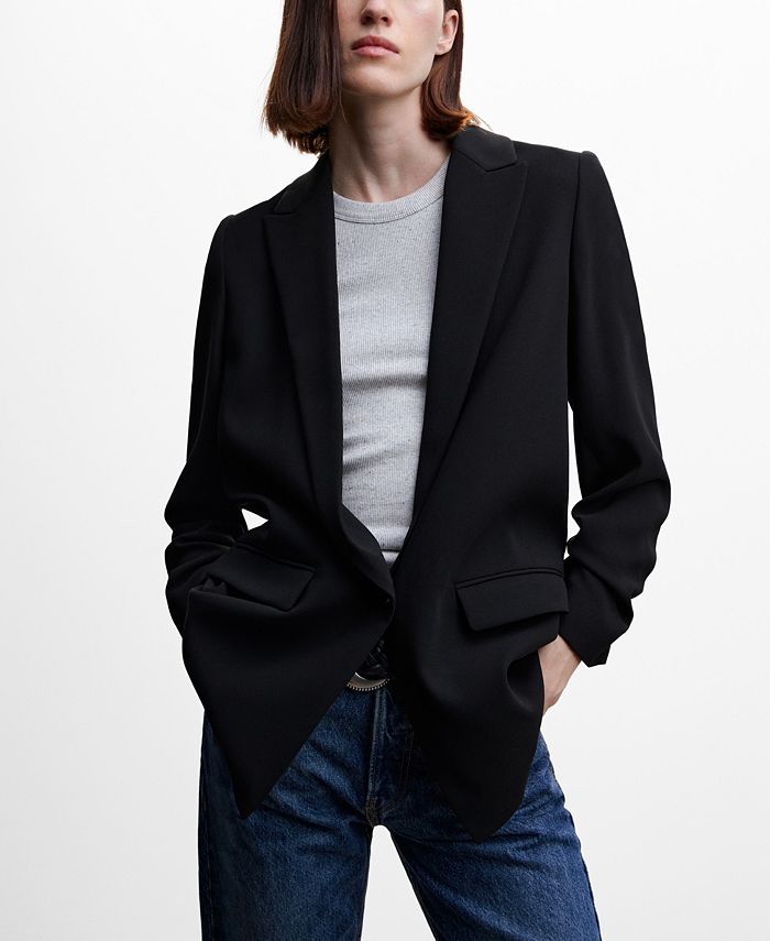 MANGO Women's Flowy Suit Blazer & Reviews - Jackets & Blazers - Women ...