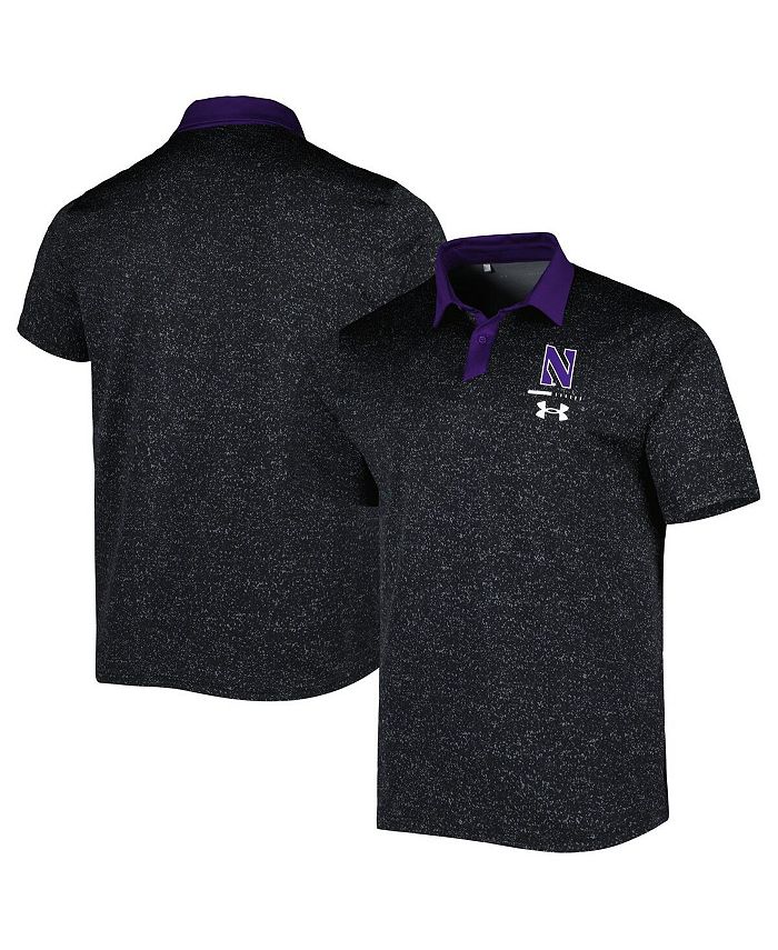 Under Armour Men's Black Northwestern Wildcats Static Performance Polo ...