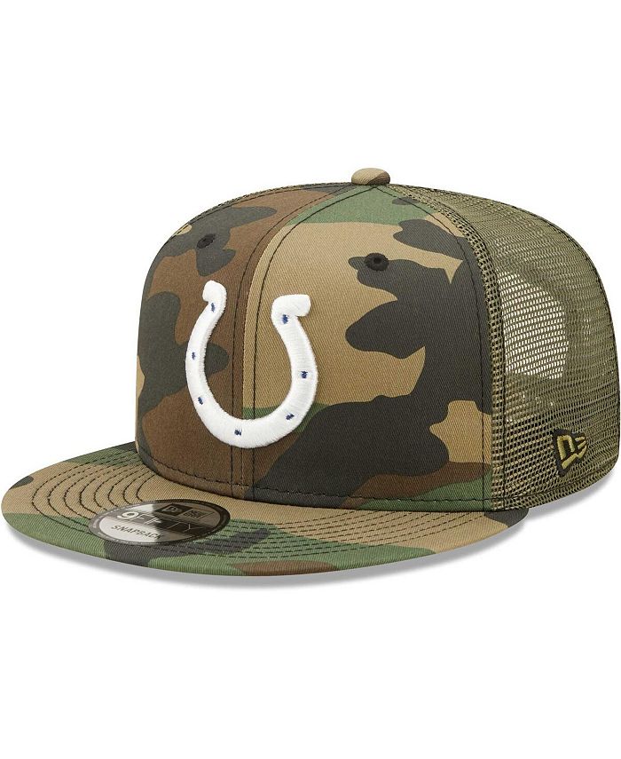 New Era Men's Camo, Olive Indianapolis Colts Trucker 9Fifty Snapback ...