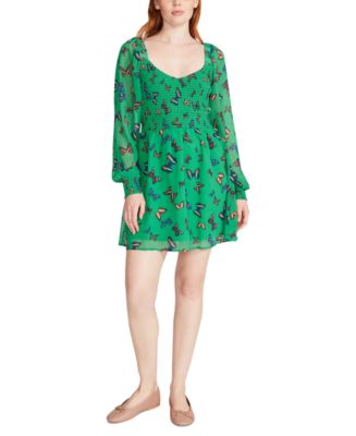 Steve Madden Women's Color Me Lucky Butterfly-Print Dress - Macy's