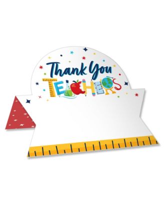 Big Dot of Happiness Thank You Teachers Appreciation Buffet Card Table ...