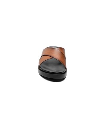 Stacy Adams Men's Montel Cross Strap Slide Sandal - Macy's