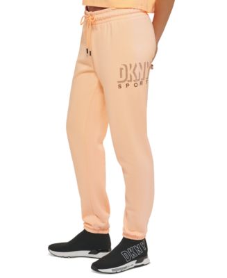 DKNY Sport Women's Cotton Dropout Shadow Logo Sweatpants - Macy's