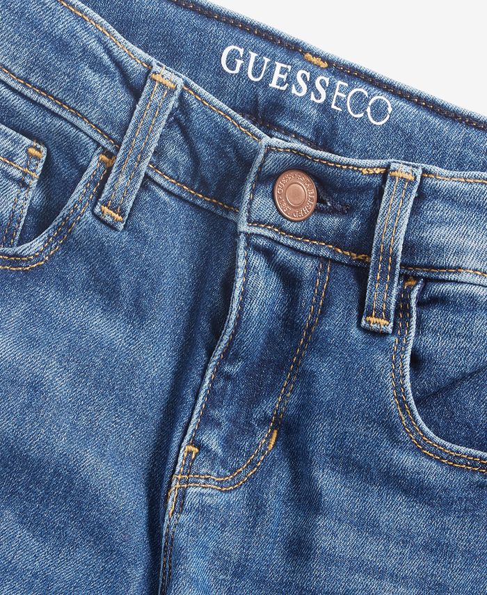 GUESS Big Girls Denim 5 Pocket Straight Jeans - Macy's