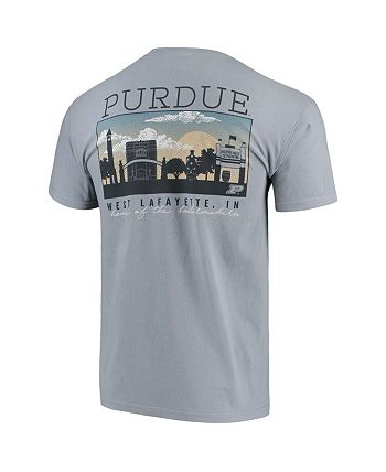 Image One Men's Gray Purdue Boilermakers Team Comfort Colors Campus ...