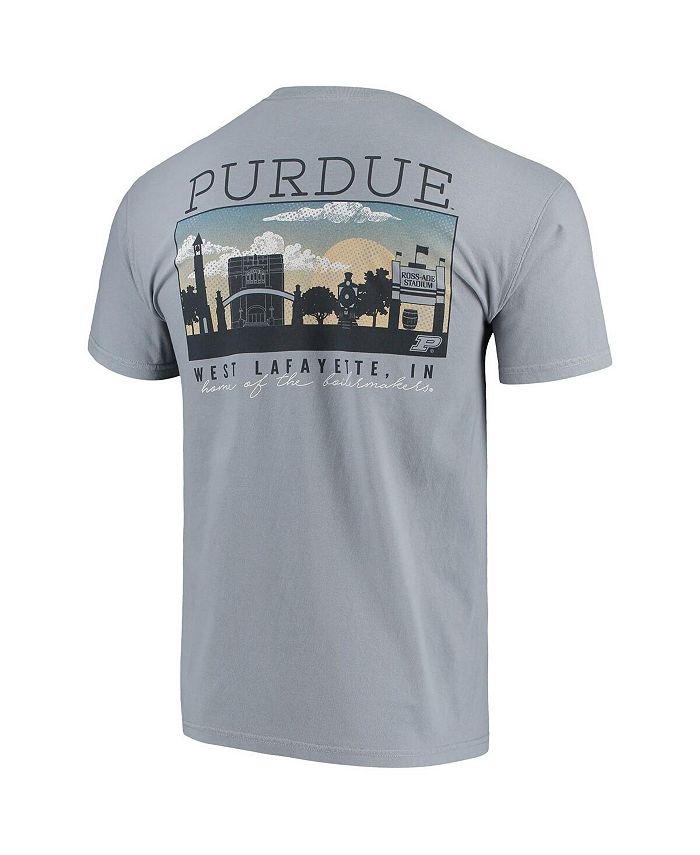 Image One Men's Gray Purdue Boilermakers Team Comfort Colors Campus ...