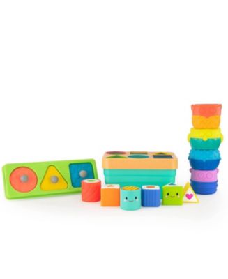 Sassy 16 Piece Stem Baby Box Gift set, 8 Months plus - Macy's