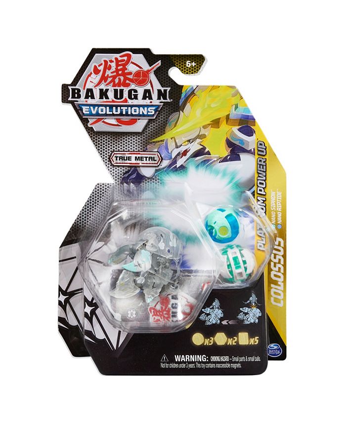 Bakugan Evolutions, Colossus Nano with Siphon and Riptide Platinum ...