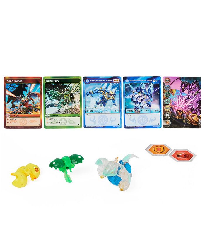 Bakugan Evolutions, Warrior Whale with Nano Fury and Sledge Platinum ...