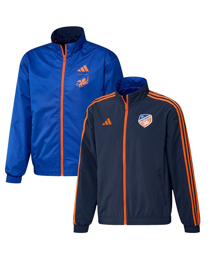 adidas Men's Navy and Blue FC Cincinnati 2023 On-Field Anthem Full-Zip ...