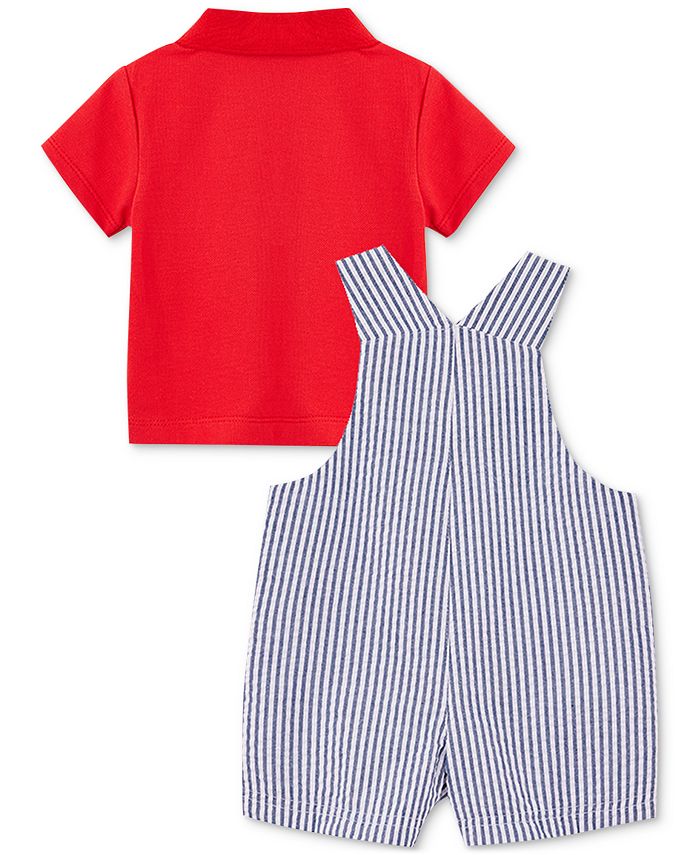 Little Me Baby Boys Shortalls and Polo Shirt, 2 Piece Set & Reviews - Sets & Outfits - Kids - Macy's