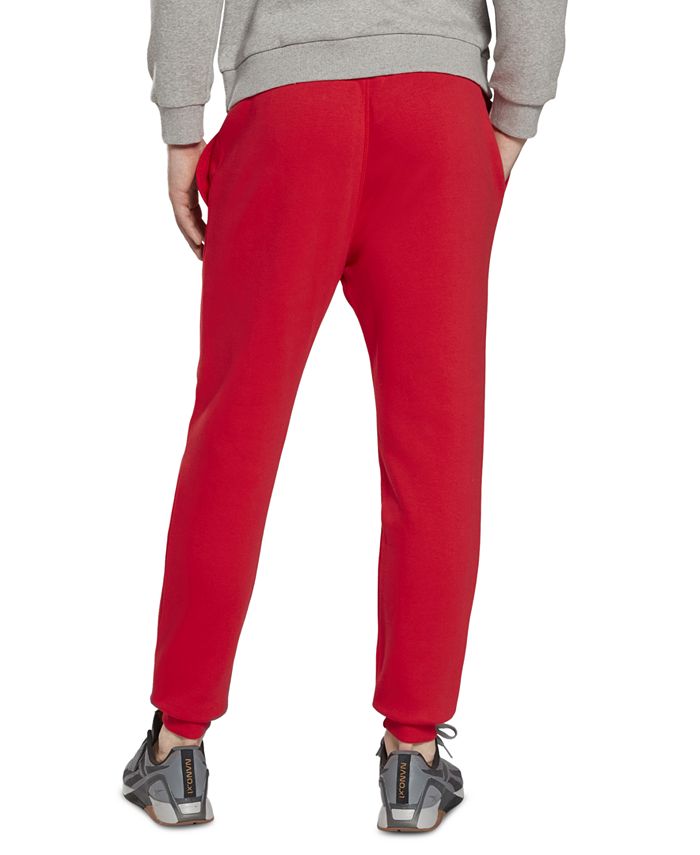 Reebok Men's Identity Classic Fleece Drawstring-Waist Logo Jogger Pants ...