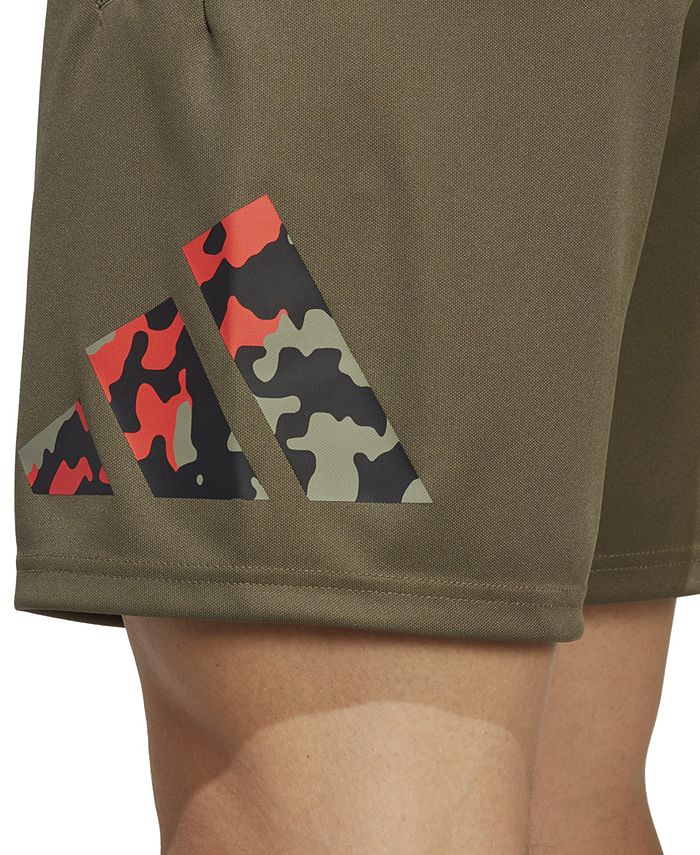 adidas Men's Camo-Filled Logo Moisture-Wicking Training Shorts - Macy's