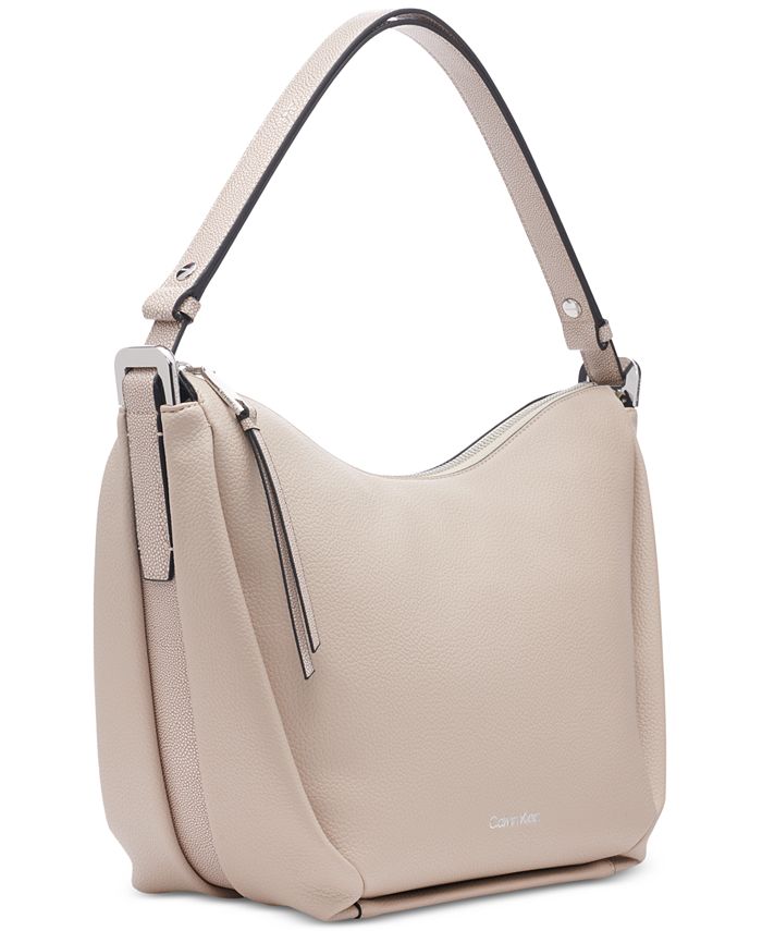 Calvin Klein Prism Top Zipper Convertible Hobo Bag - Macy's