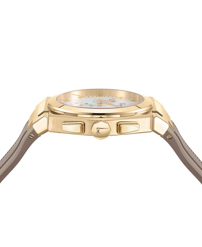 Ferragamo Salvatore Women's Swiss Chronograph Vega Beige Silicone Strap ...