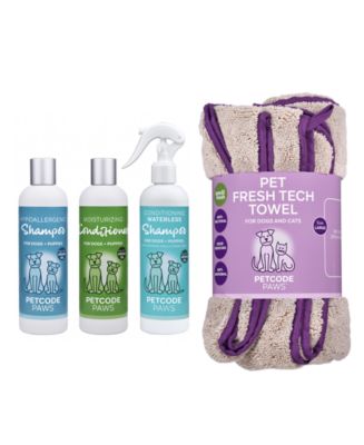 Deluxe Dog Grooming 50" x 30" Spa Kit Large Towel, Set of 4 - Macy's
