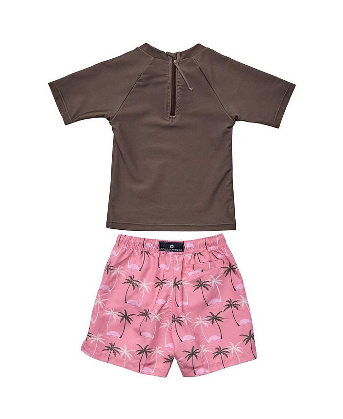 Snapper Rock Baby Boys Palm Paradise Sustainable SS Set - Macy's