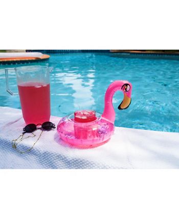 PoolCandy Glitter Flamingo Drink Float 2 Piece Pack Set - Macy's
