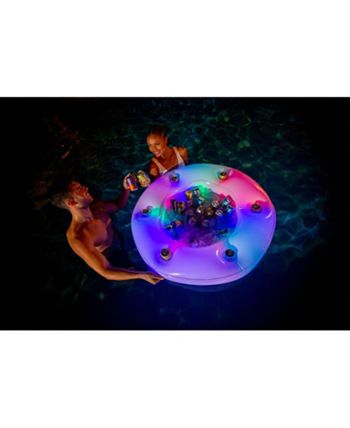 PoolCandy Illuminated LED Inflatable Floating Bar 7 Piece Set - Macy's