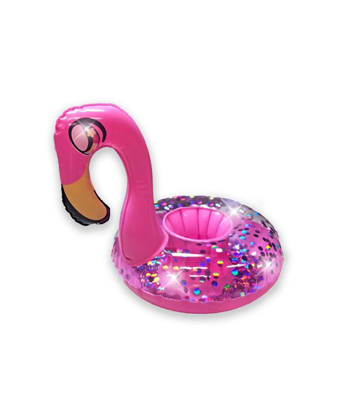 PoolCandy Glitter Flamingo Drink Float 2 Piece Pack Set - Macy's