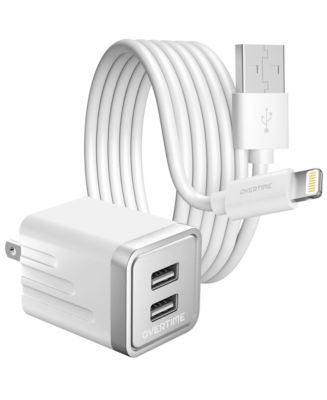 iPhone Charging Set, Including Fast Dual Port USB Charger and 10ft ...