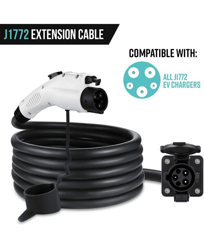 Lectron 40ft/12m J1772 Extension Cable Compatible with All J1772 EV ...
