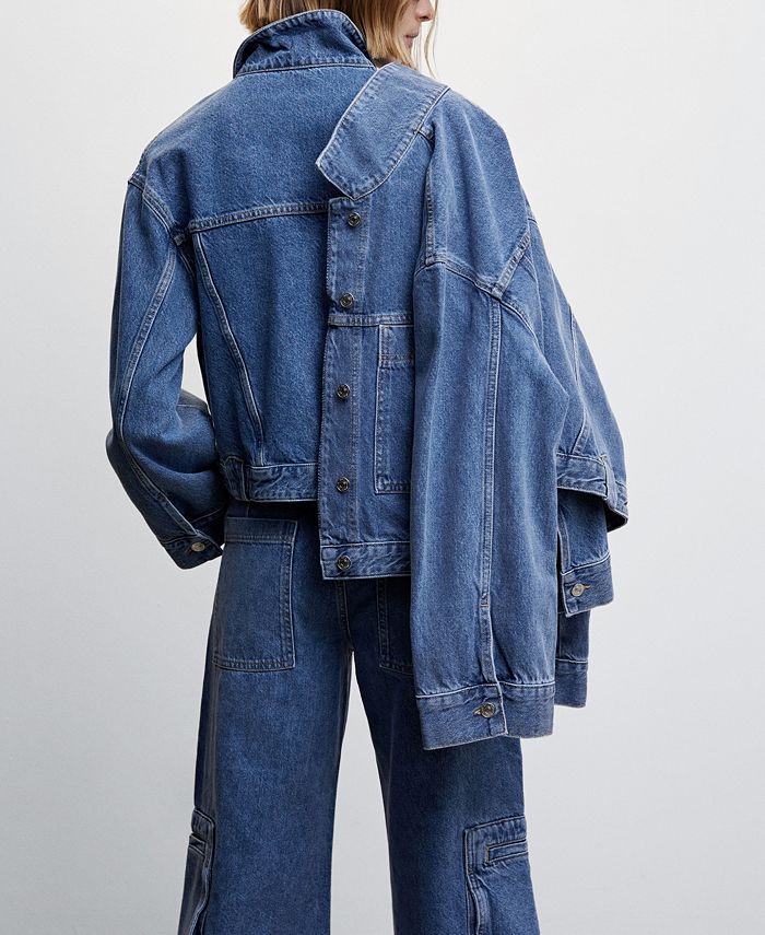 MANGO Women's Pocketed Denim Jacket - Macy's