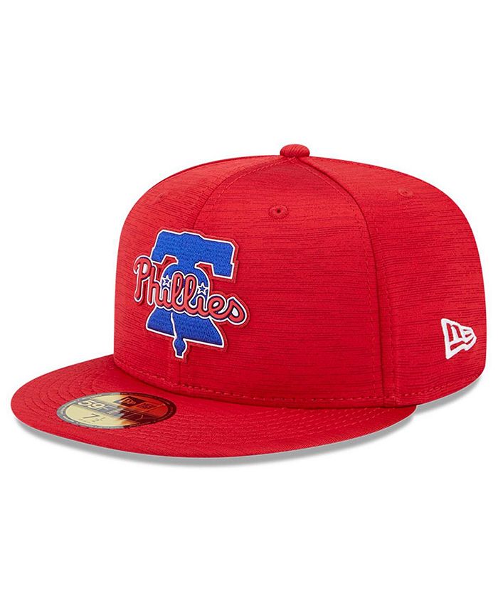 New Era Men's Red Philadelphia Phillies 2023 Clubhouse 59FIFTY Fitted ...