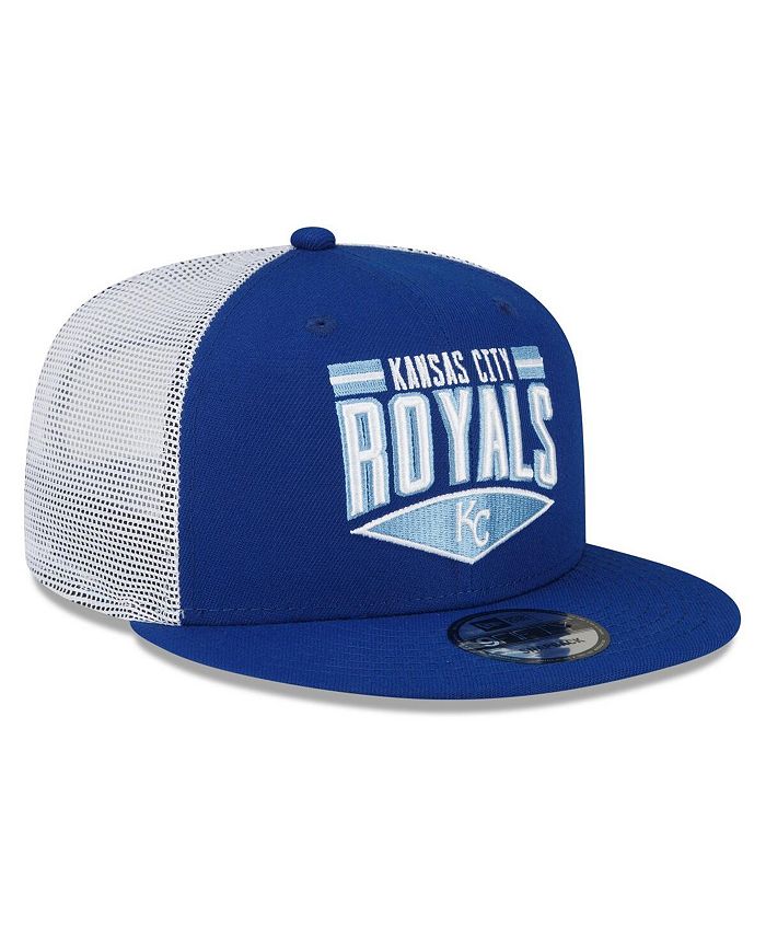 New Era Men's Royal, White Kansas City Royals Base Trucker 9FIFTY ...