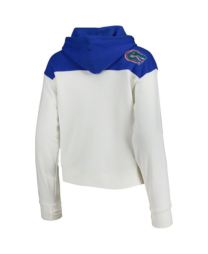 Pressbox Women's White and Royal Florida Gators Chicago 2-Hit Yoke ...