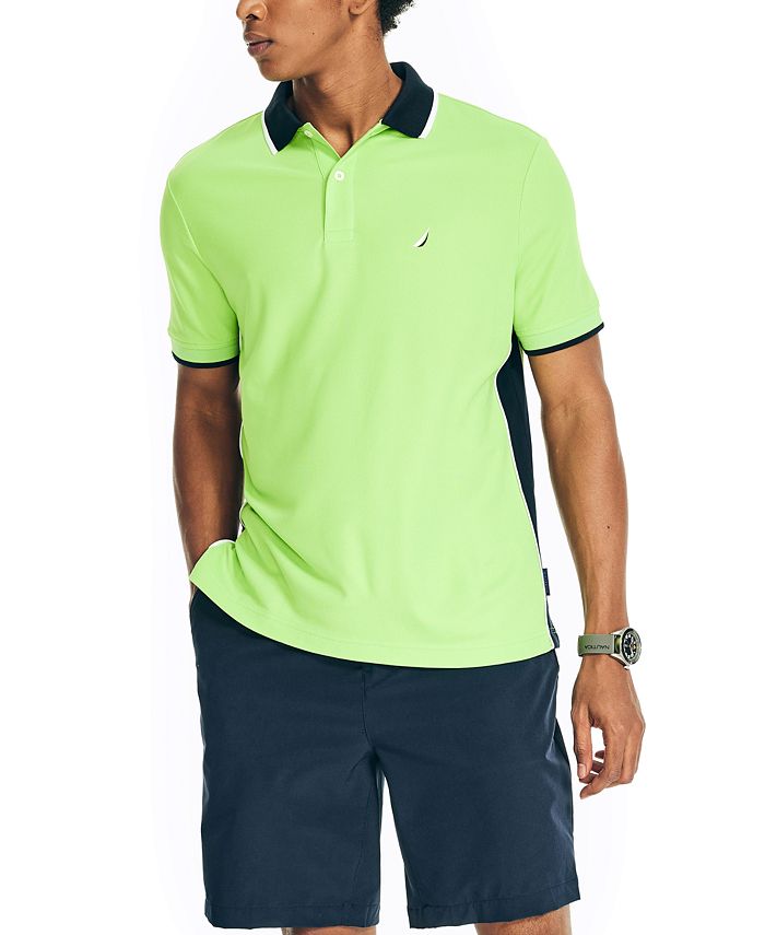 Nautica Men's Navtech Performance Classic-Fit Tipped Polo - Macy's