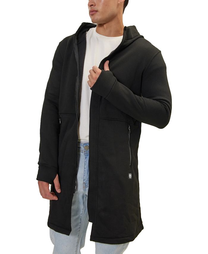 RON TOMSON Men's Modern Hooded Longline Jacket - Macy's