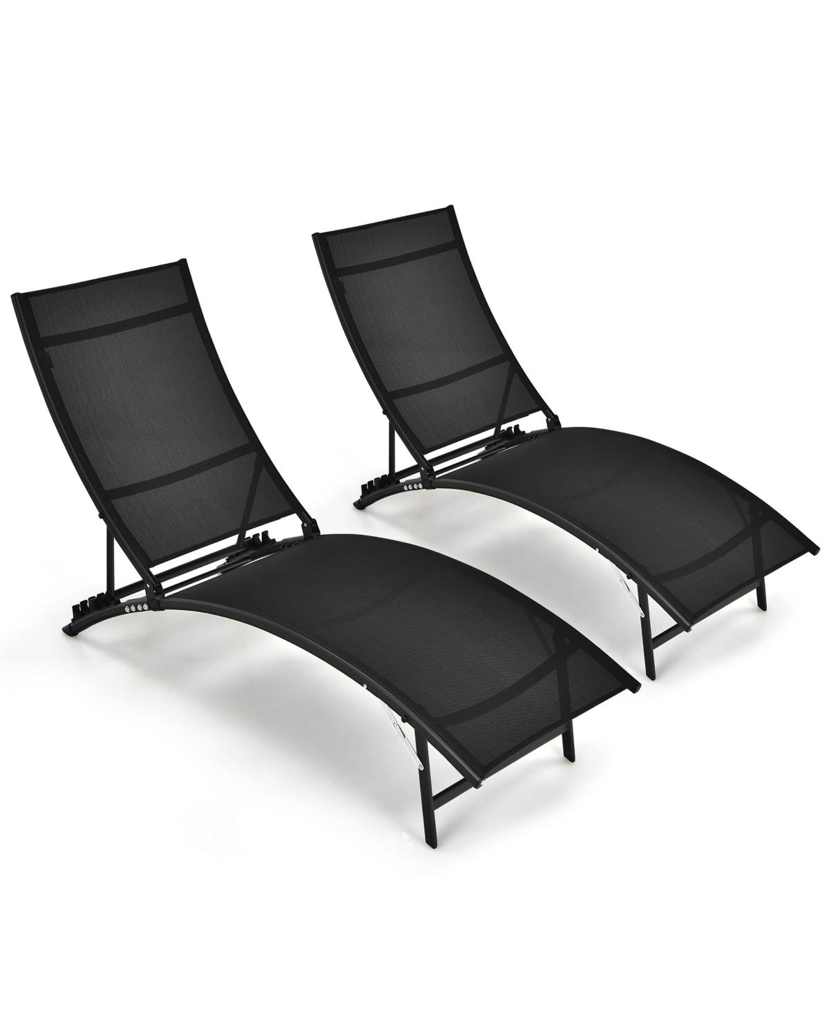 Click here for Costway 2 Pcs Patio Folding Chaise Lounge Chair Re... prices