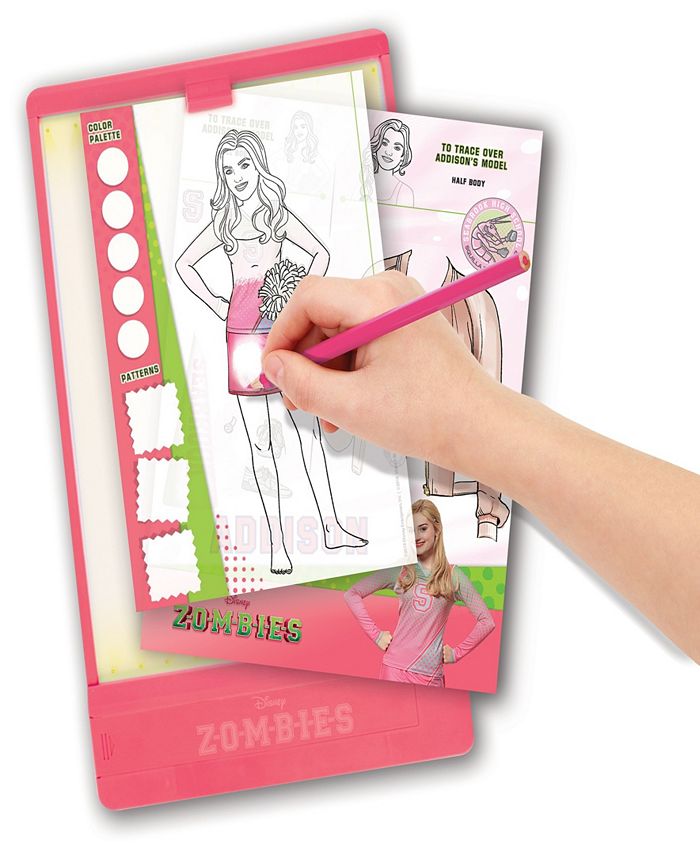 Disney Zombie Fashion Design Tracing Light Table 9 Piece Set, Make It ...