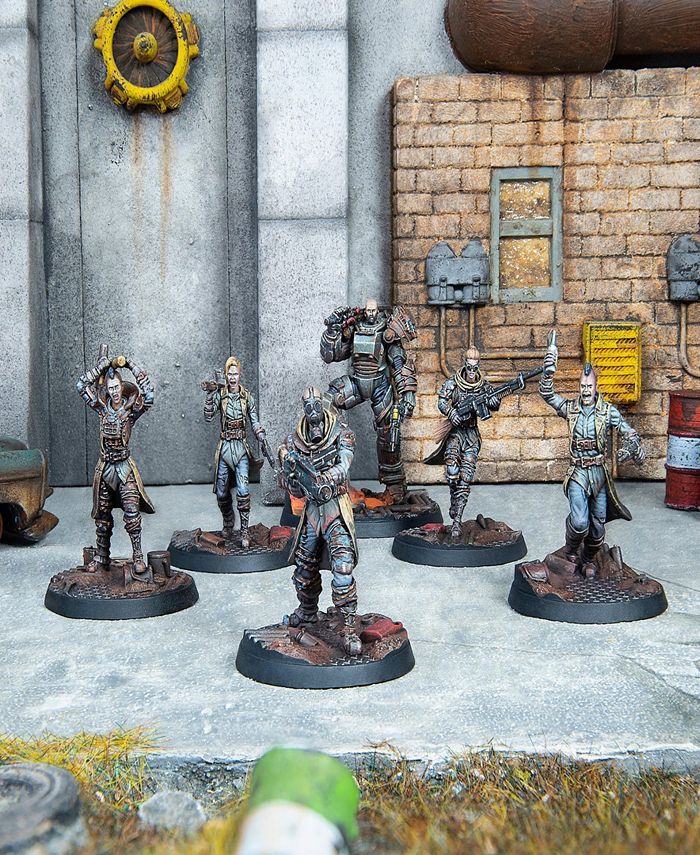 Modiphius Fallout Wasteland Warfare Raiders the Forged 6 Unpainted ...
