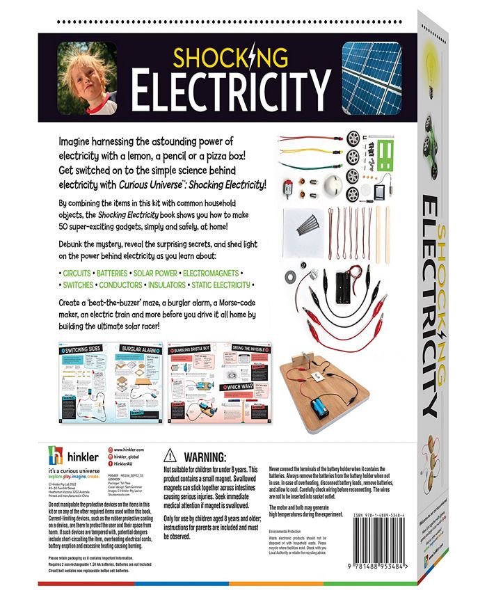 Curious Universe Shocking Electricity Science Kit 50 Science Experiments With 70 Piece Kit Diy 