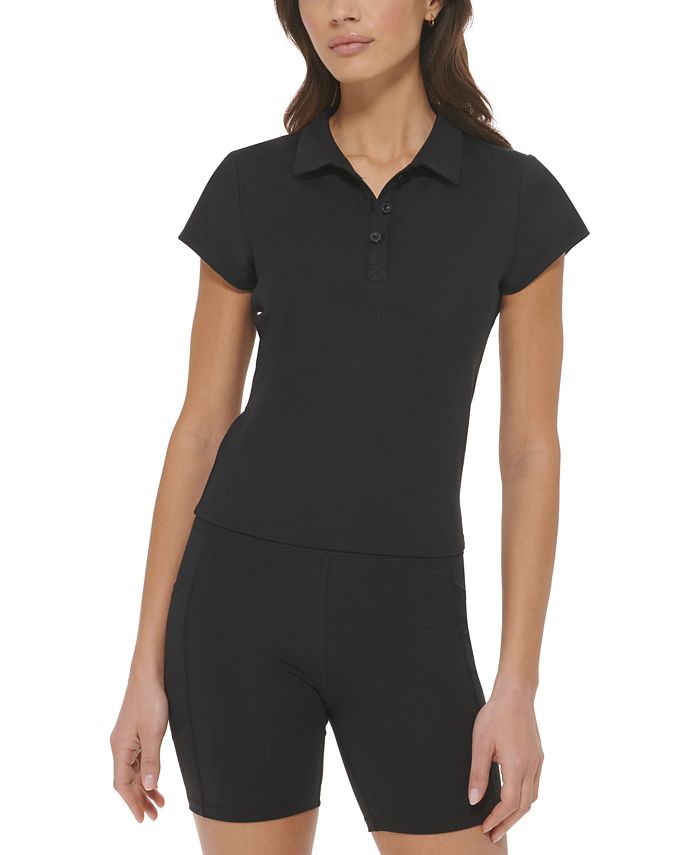 DKNY Women's Balance Polo Top - Macy's