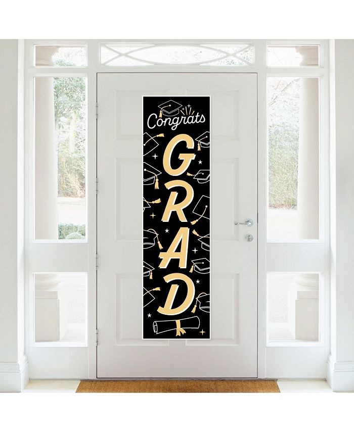 Big Dot of Happiness Goodbye High School, Hello College Graduation Door ...