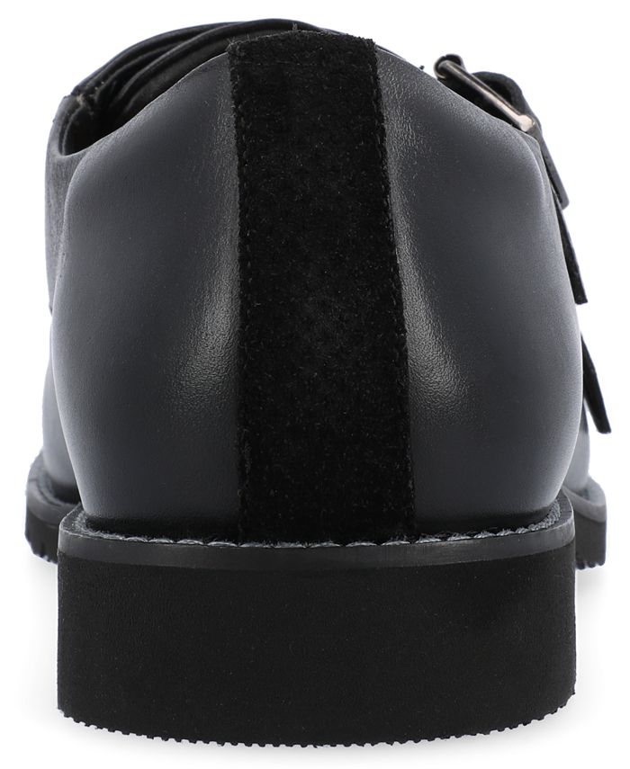 Thomas & Vine Men's Artemis Chisel Toe Double Monk Strap Dress Shoes ...