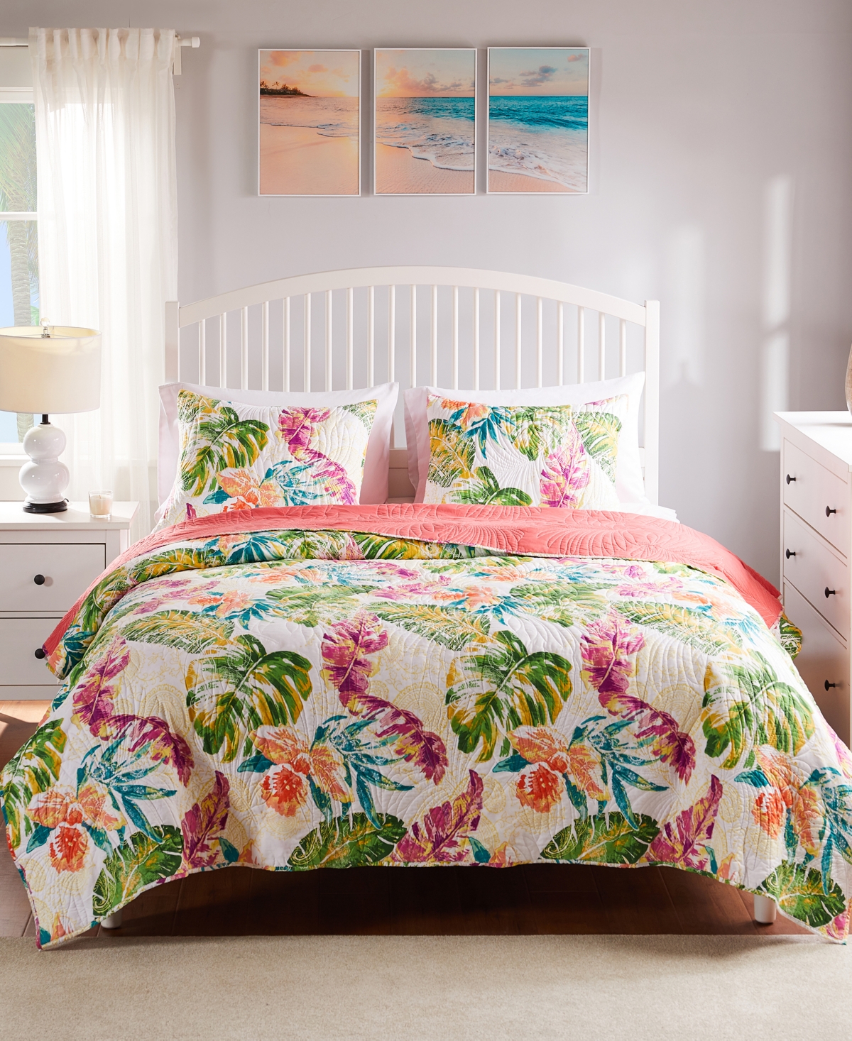 Click here for Greenland Home Fashions Tropics Coastal Palm 2 Pie... prices