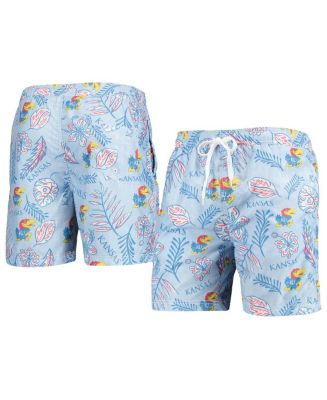 Men's Wes & Willy Light Blue Kansas Jayhawks Vintage-Inspired Floral ...