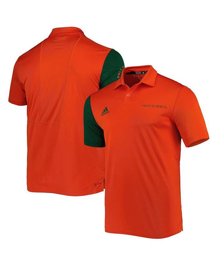 adidas Men's Orange Miami Hurricanes AEROREADY Polo Shirt - Macy's