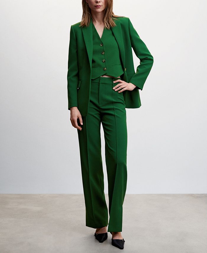 MANGO Women's Buttons Suit Waistcoat - Macy's