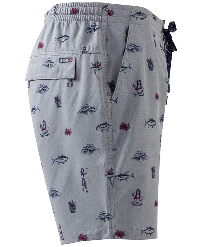 Salt Life Men's Hula Vibes Board Shorts - Macy's