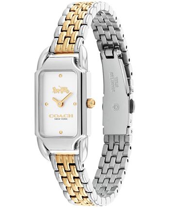 COACH Women's Cadie Two Tone Stainless Steel Bracelet Watch, 17.5 x 28 ...