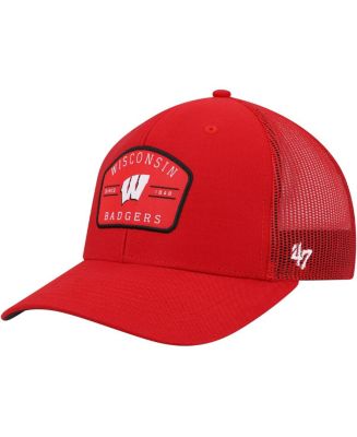 Men's '47 Brand Red Wisconsin Badgers Prime Trucker Snapback Hat - Macy's