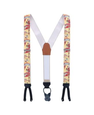 Trafalgar Men's Retro Pattern Circus Limited Run Silk Suspenders - Macy's