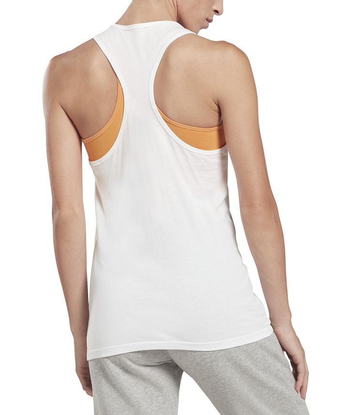 Reebok Women's Vector Graphic Logo Racerback Tank Top - Macy's
